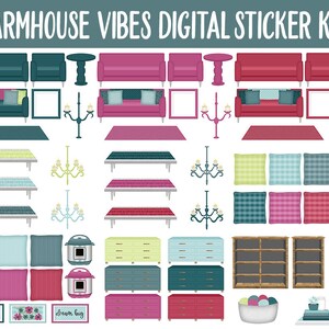 Farmhouse Vibes Digital Sticker Mega Bundle | iPad & Android | Blossom ...