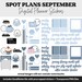 Spot Plans September Digital Stickers Goodnotes iPad and - Etsy