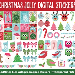 Christmas Holiday Jolly Mega Digital Sticker Bundle | iPad & Android - Etsy