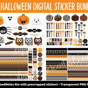 Halloween Digital Sticker Mega Bundle | 700+ | Goodnotes & iPad ...