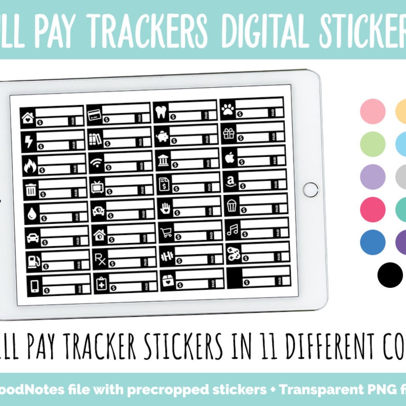 Bill Pay Stickers - Etsy