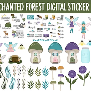 Enchanted Forest Digital Sticker Mega Bundle | Goodnotes & iPad | Fall ...