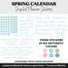 Spring Calendar Essentials Digital Planner Stickers | iPad & Android ...