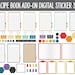 Recipe Book Add-on Digital Planner Stickers Goodnotes, iPad and Android ...