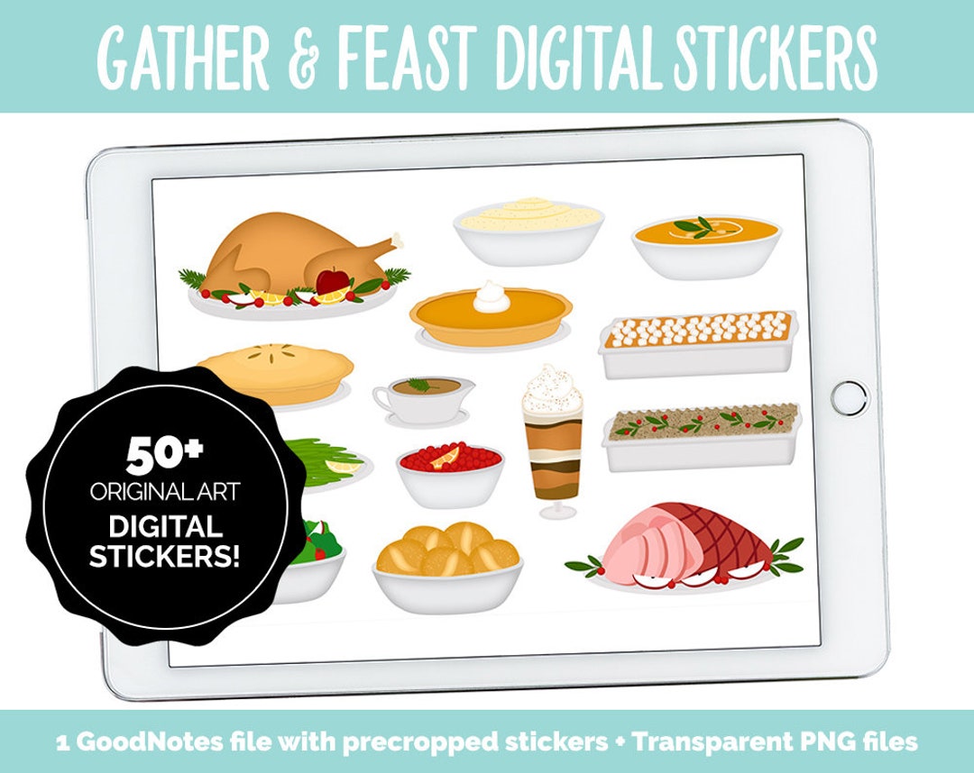Gather & Feast Digital Stickers | Goodnotes, iPad and Android ...