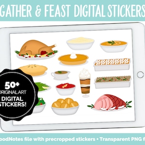 Gather & Feast Digital Stickers | Goodnotes, iPad and Android ...