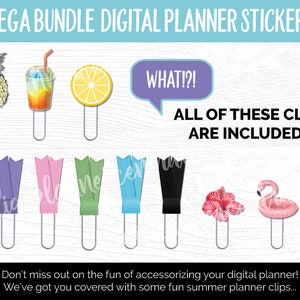 Digital Planner Sticker MEGA Bundle | Summer Fantasy | Goodnotes | 625 ...