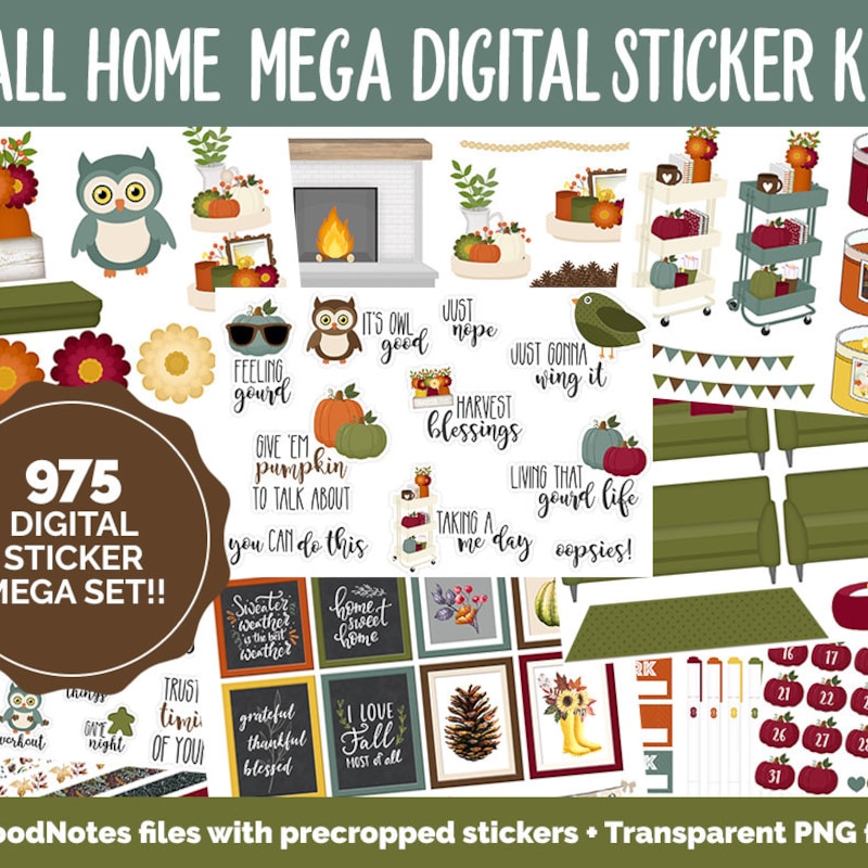 Fall Planner Stickers - Etsy