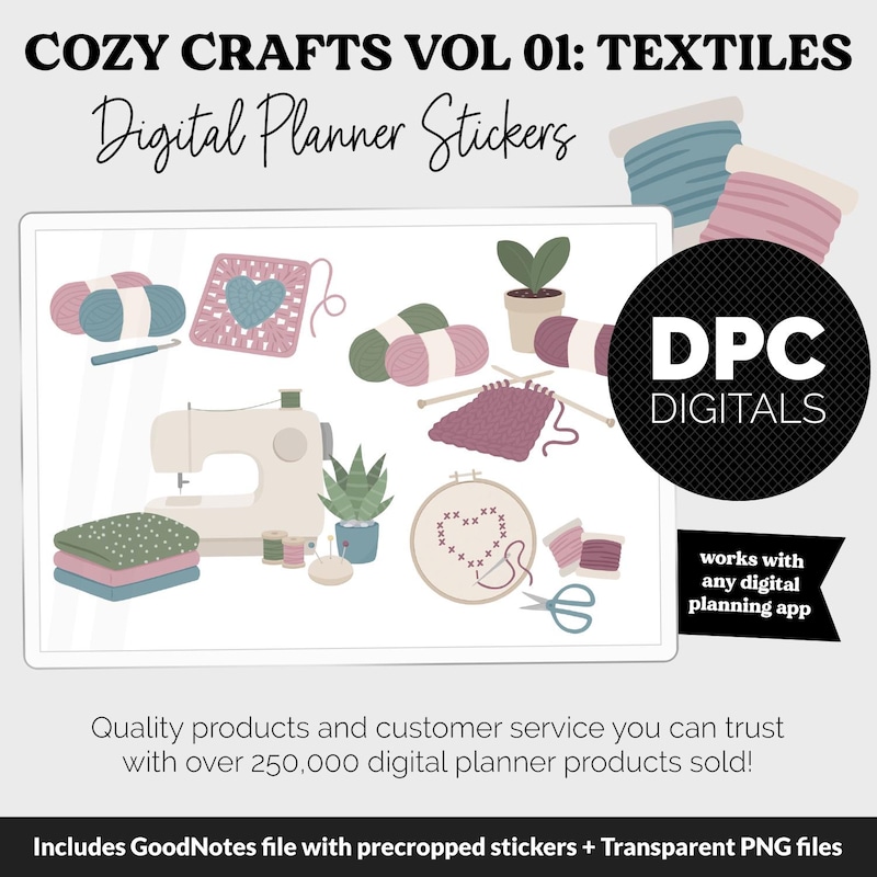 Cozy Knitting Stickers - Etsy