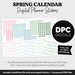 Spring Calendar Essentials Digital Planner Stickers | iPad & Android ...