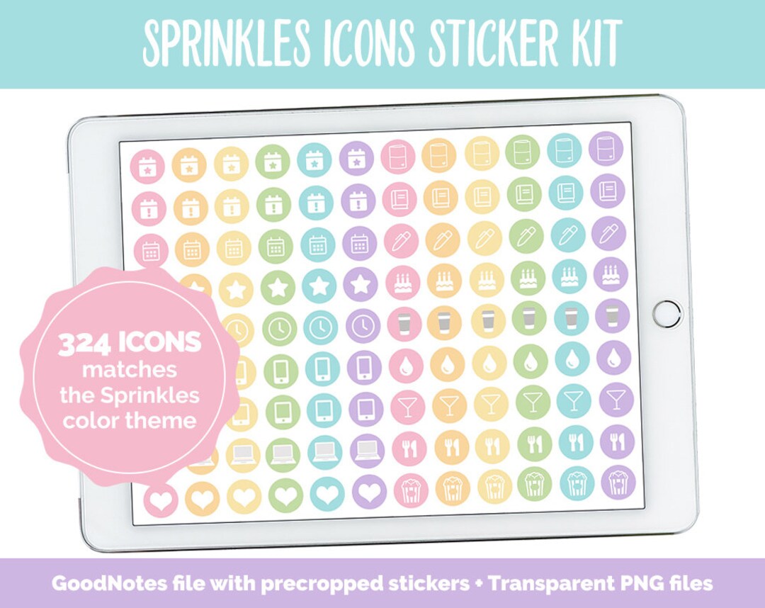 Sprinkles Icons Digital Planner Stickers | iPad & Android | Icons, Life ...