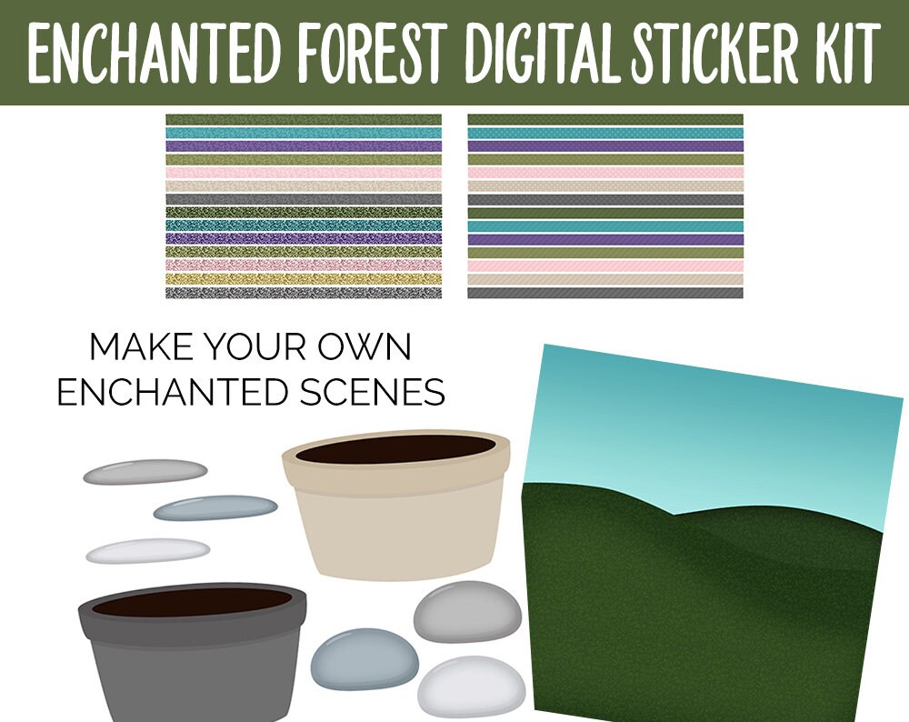Enchanted Forest Digital Sticker Mega Bundle | Goodnotes & iPad | Fall ...