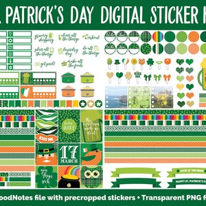 St. Patrick's Day Mega Digital Sticker Bundle | iPad & Android - Etsy