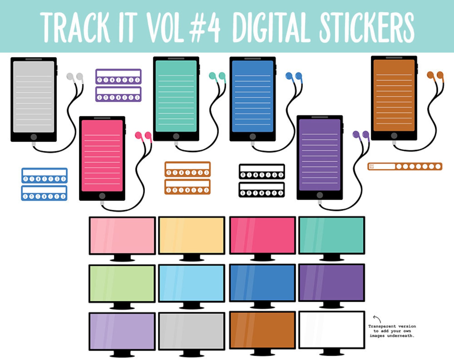 Track It Vol 4 Media Tracker Stickers Goodnotes Ipad and - Etsy