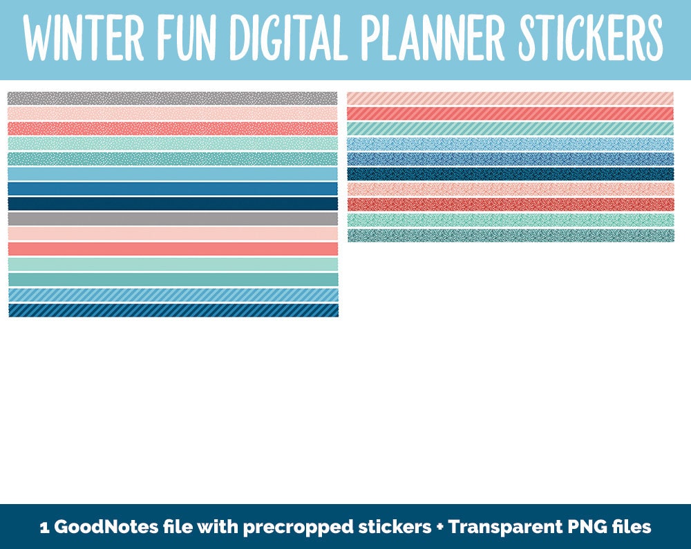 Winter Fun Mega Digital Sticker Bundle Goodnotes & Ipad - Etsy