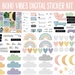 Boho Vibes Digital Sticker Mega Bundle Goodnotes & iPad August, Retro ...