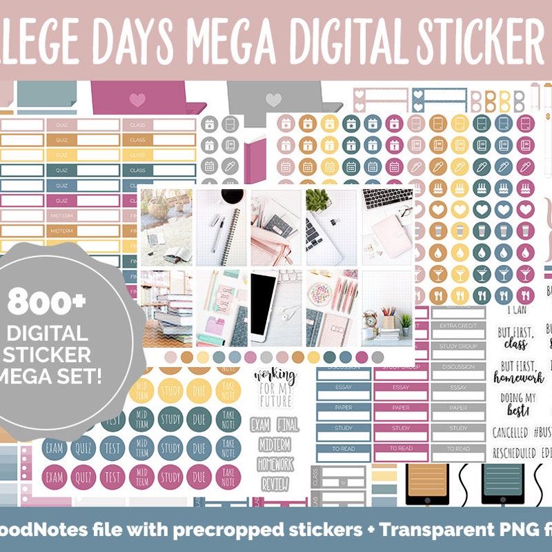 College Planner Stickers - Etsy