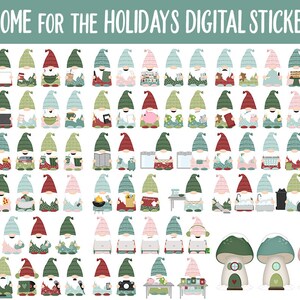 Gnome for the Holidays Digital Sticker Mega Bundle | iPad & Android ...