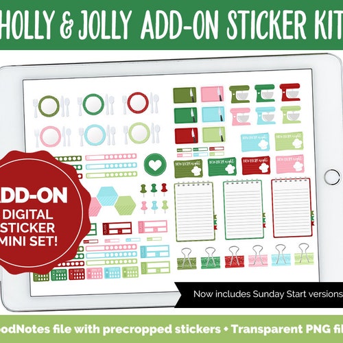 Gnomes Galore Add-on Digital Stickers Goodnotes & Ipad - Etsy