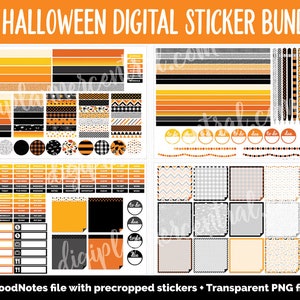 Halloween Digital Sticker Mega Bundle | 700+ | Goodnotes & iPad ...