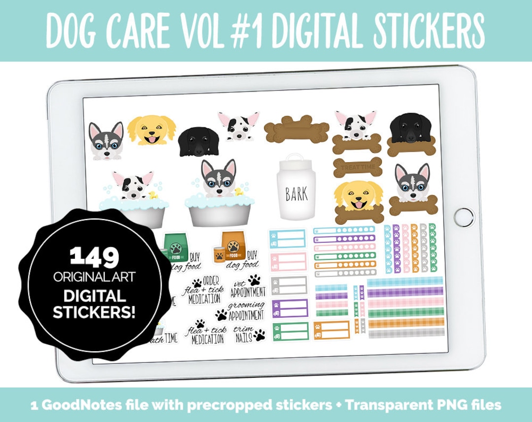 Dog Care Vol #1 | Goodnotes & iPad | Puppy, Chihuahua, Lab, Dachshund ...