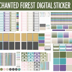 Enchanted Forest Digital Sticker Mega Bundle | Goodnotes & iPad | Fall ...