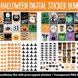 Halloween Digital Sticker Mega Bundle | 700+ | Goodnotes & iPad ...