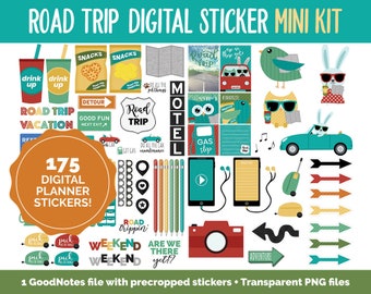 Road Trip Digital Stickers Goodnotes Ipad and Android | Etsy