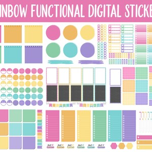 Rainbow Functional Digital Sticker Set | Goodnotes, iPad & Android ...