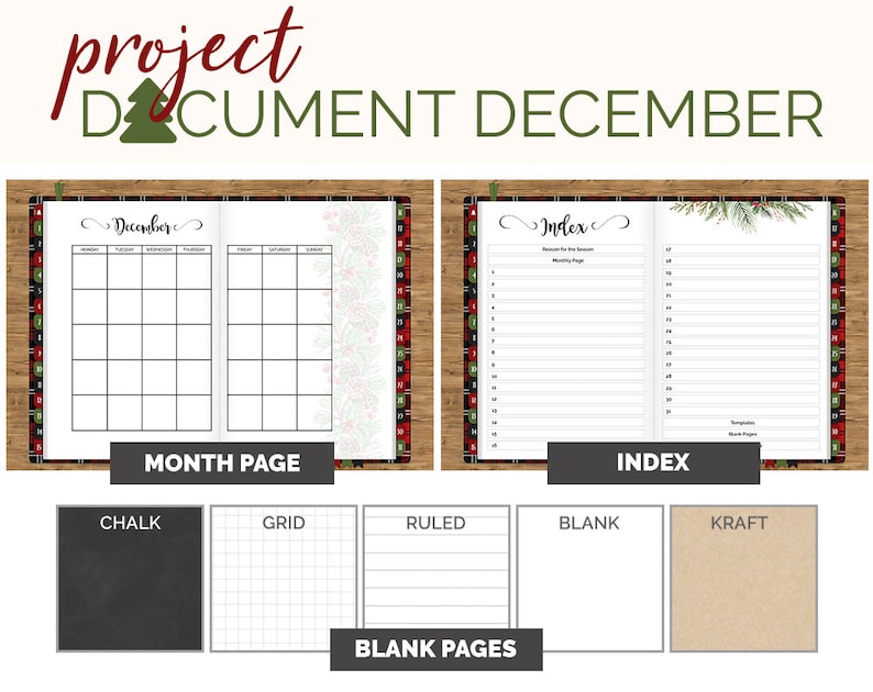 Project Document December Album and Stickers Goodnotes & | Etsy