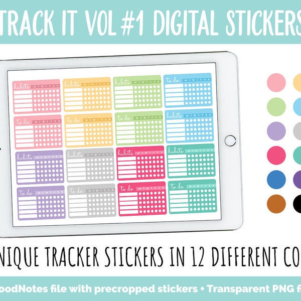 Habit Tracker Stickers - Etsy