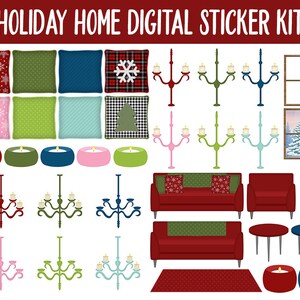 Holiday Home Digital Planner Stickers | Goodnotes, iPad and Android ...