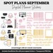 Spot Plans September Digital Stickers Goodnotes iPad and - Etsy