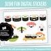 Sushi Fun Digital Stickers Goodnotes Ipad and Android | Etsy