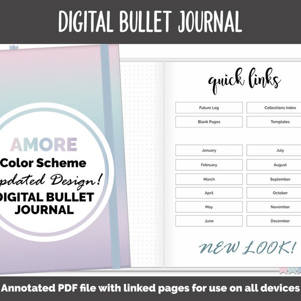 Digital Bullett Journal - Etsy