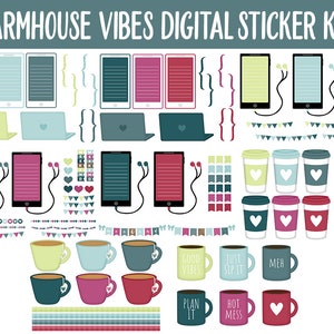 Farmhouse Vibes Digital Sticker Mega Bundle Goodnotes & iPad April ...