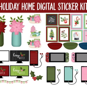 Holiday Home Digital Planner Stickers | Goodnotes, iPad and Android ...