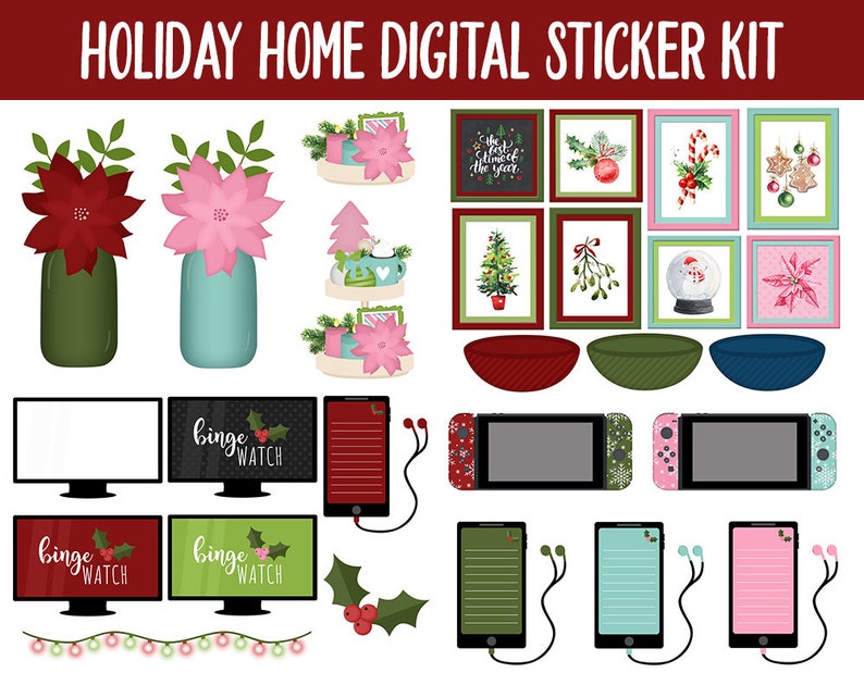 Holiday Home Digital Planner Stickers Goodnotes Ipad and | Etsy