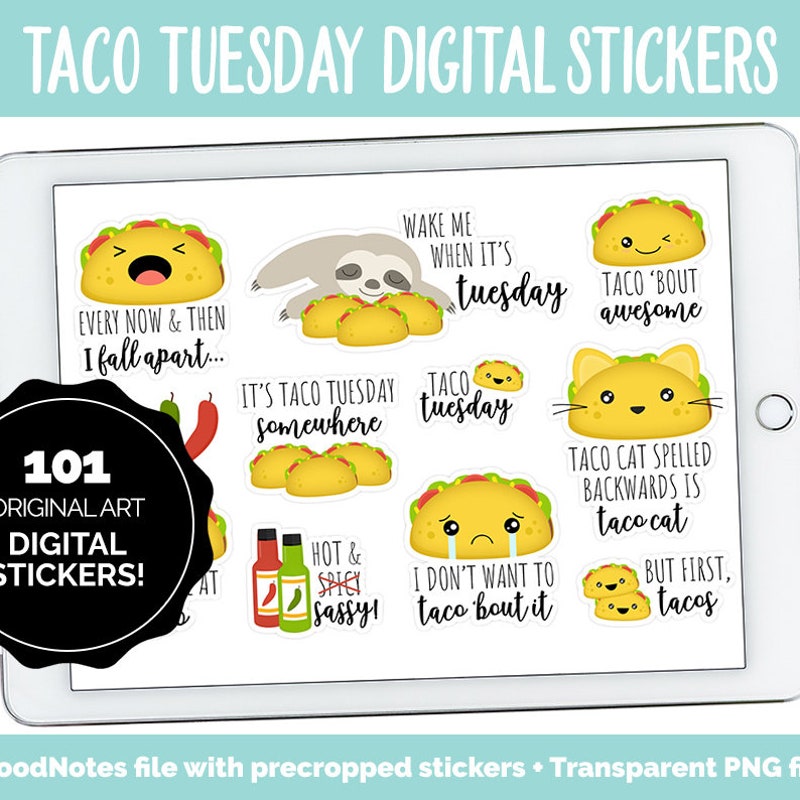 Taco Tuesday Clipart - Etsy