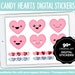 Candy Heart Digital Stickers | Goodnotes, iPad and Android | Valentine ...