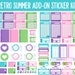 Retro Summer Add-on Digital Planner Stickers Goodnotes iPad - Etsy