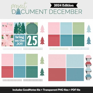 2024 Project Document December Album and Stickers | Goodnotes & iPad ...