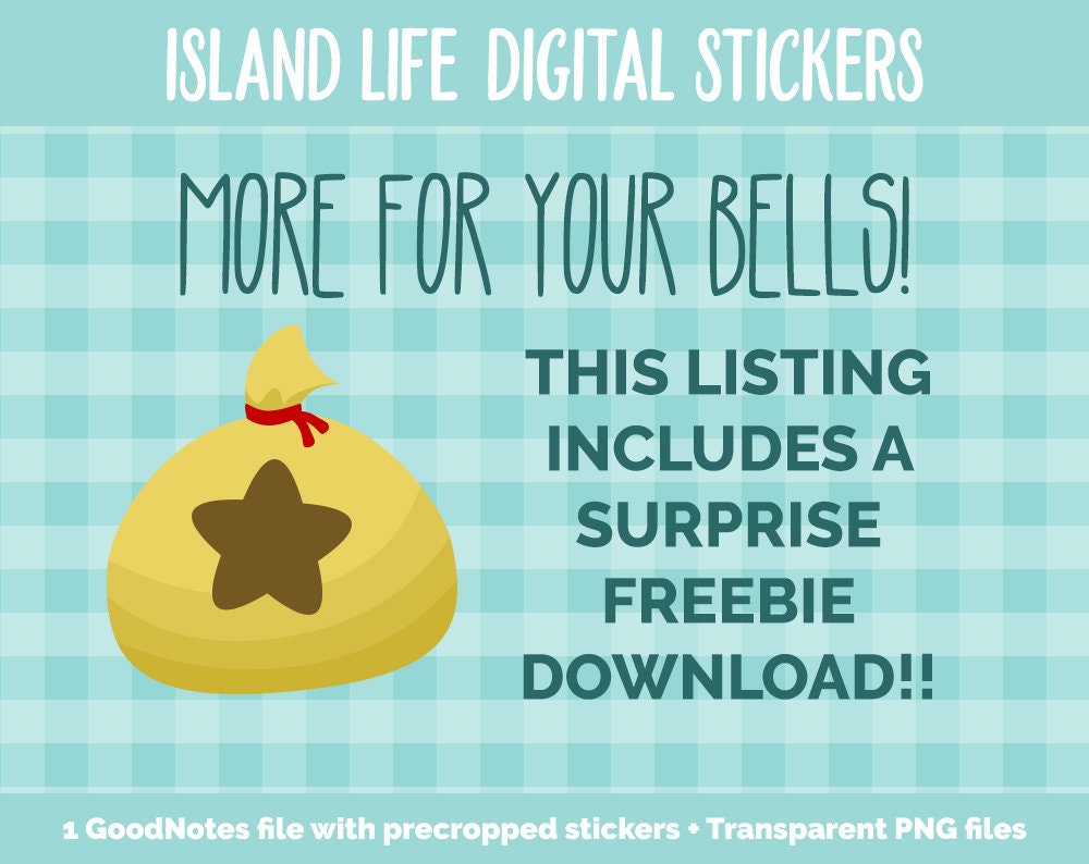Island Living Inspired by Animal Crossing Digital Stickers - Etsy