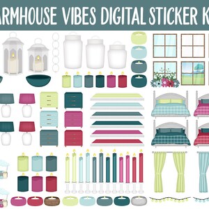 Farmhouse Vibes Digital Sticker Mega Bundle | iPad & Android | Blossom ...