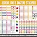 School Days Digital Planner Stickers Goodnotes iPad and - Etsy
