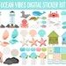 Ocean Vibes Digital Sticker Mega Bundle Goodnotes & iPad Summer, July ...