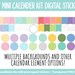 DIY Mini Calendar Digital Stickers Kit Goodnotes iPad and - Etsy