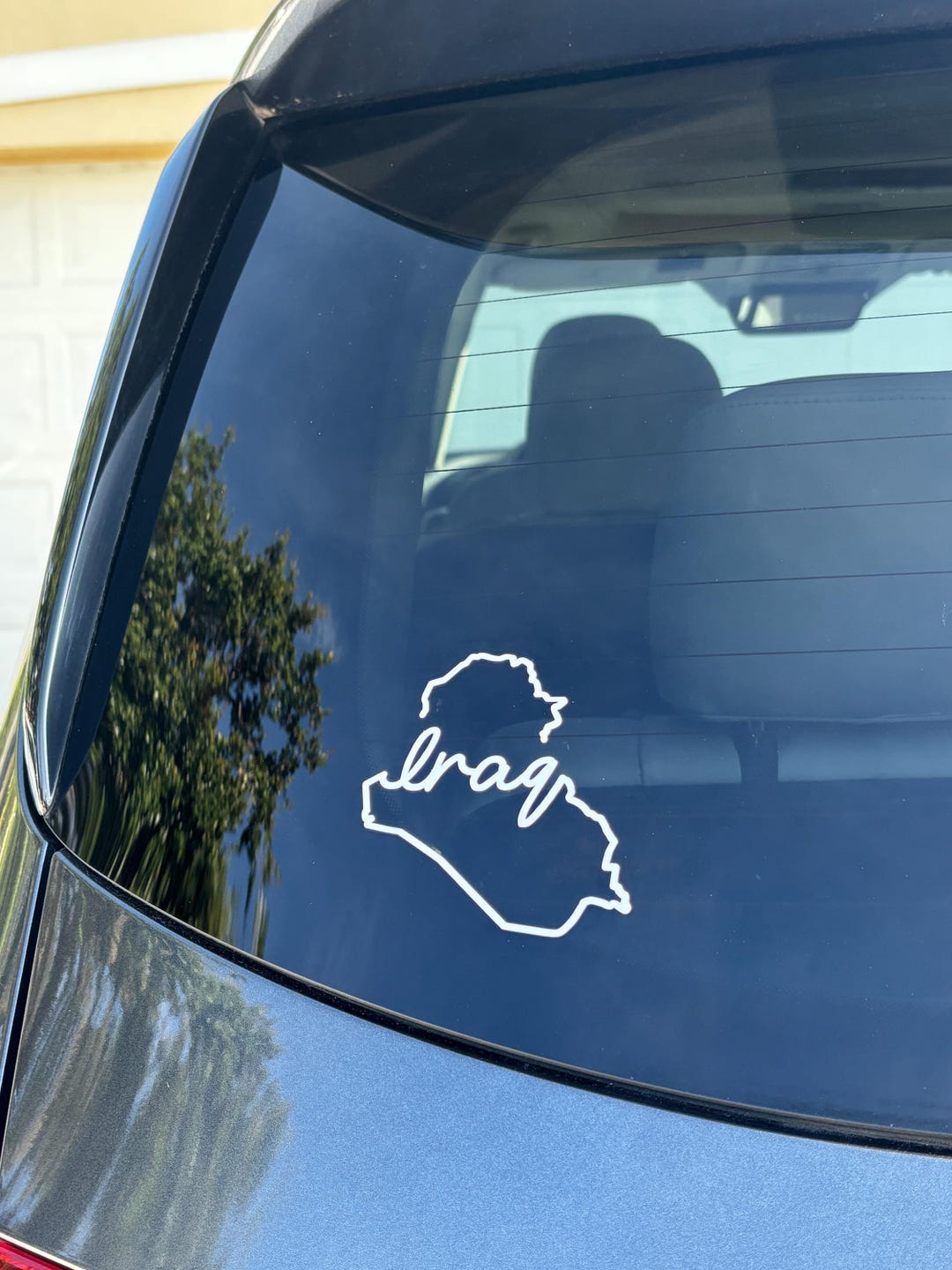 Iraq Map Car Decal, Iraq Car Sticker, Self-adhesive Vinyl for Metal ...