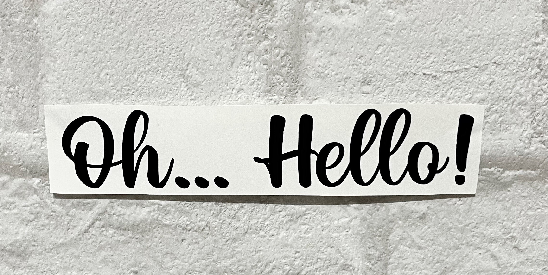 Letterbox Vinyl Sticker, Oh Hello Sticker, Sticker for Letterbox, - Etsy UK