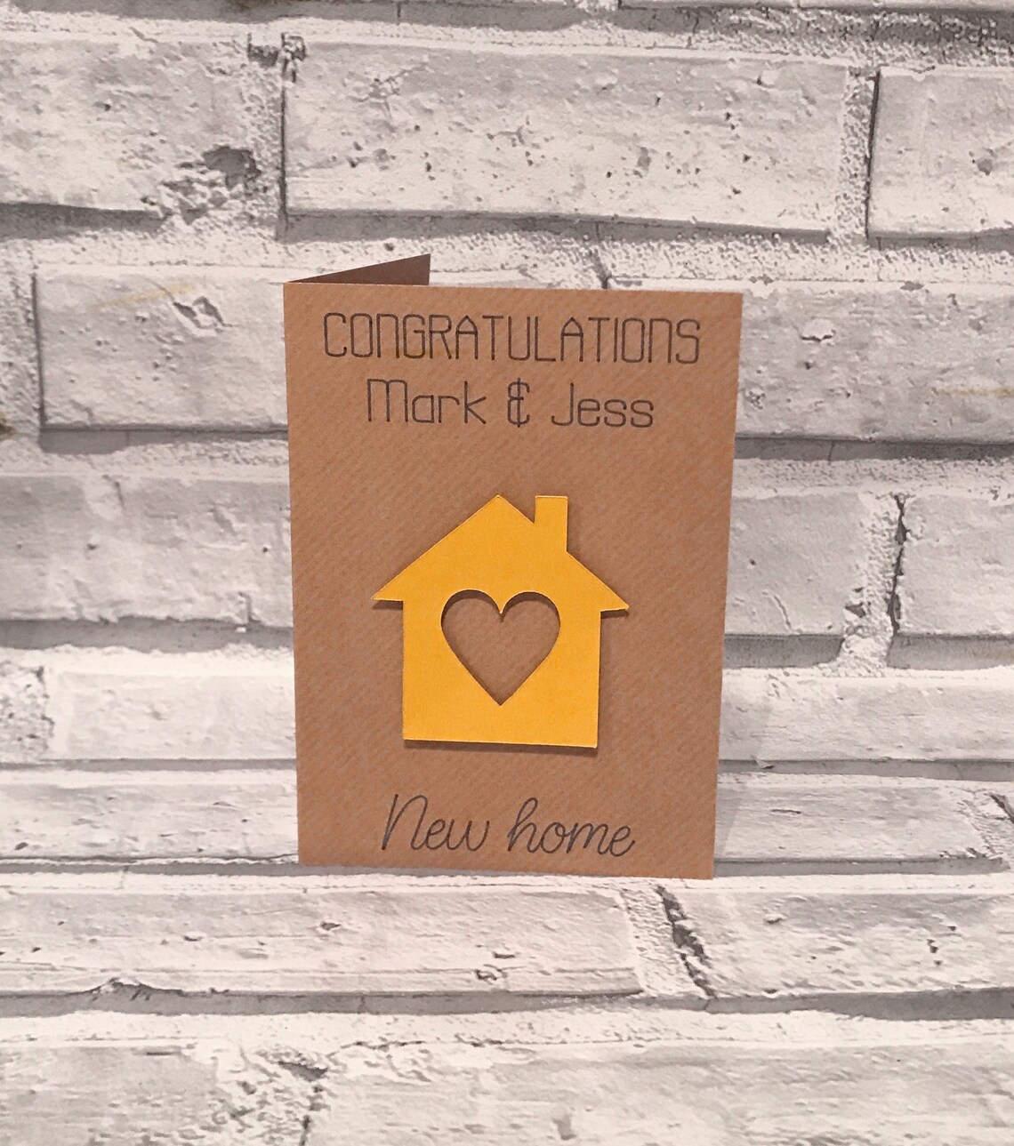 Personalised New Home Card, New Home Greetings Card, Congratulations on ...